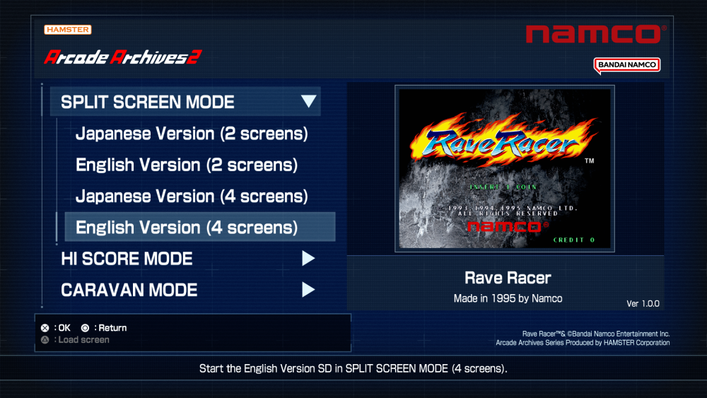 Arcade Archives Rave Racer | Arcade Archives | HAMSTER Corporation